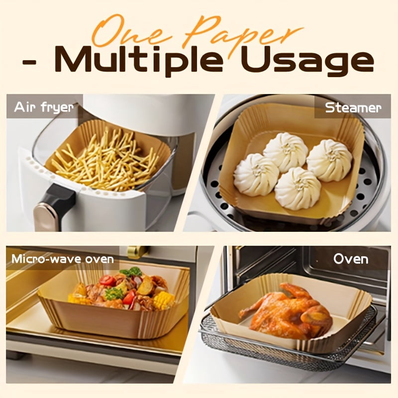 Air Fryer Paper Liners, 200pcs Parchment Paper, Air Fryer Liners ...