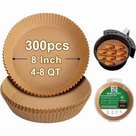7.5 Inch Air Fryer Parchment Paper Liners Square,150 Pcs Non-stick &Oil ...