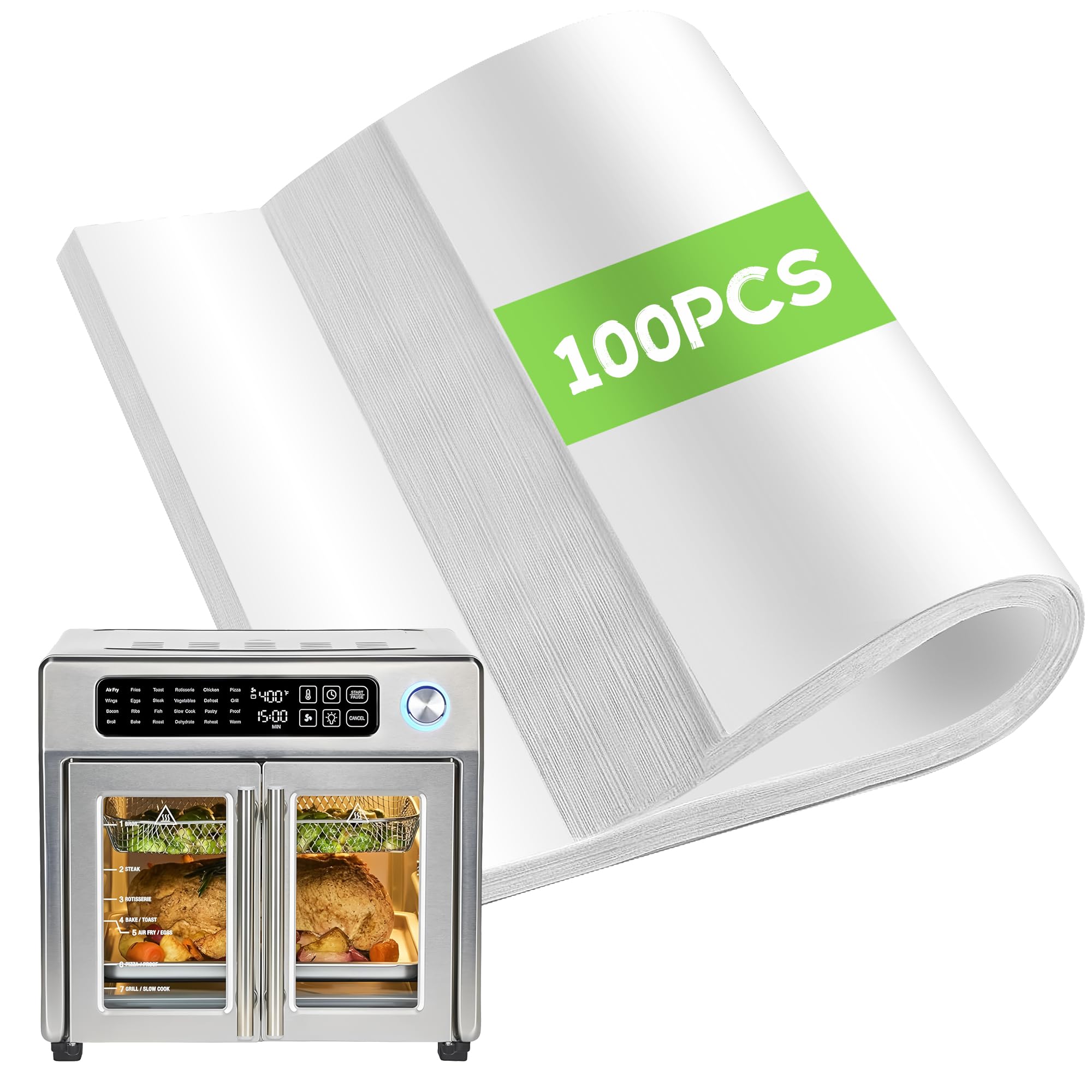 Air Fryer Paper Liners VTF5 Disposable Compatible with Emeril Lagasse ...