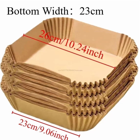 Air Fryer Paper Oven Paper Disposable Send Brush Non-Stick Airfryer ...