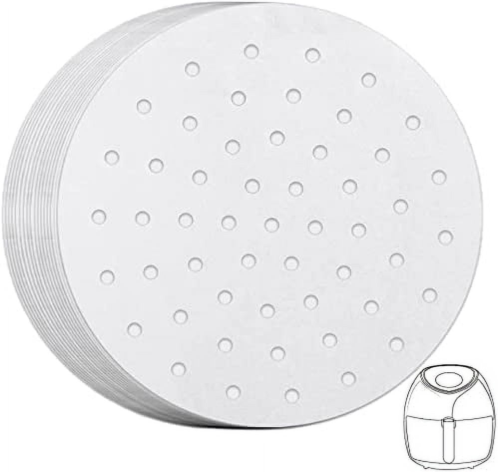 Air Fryer Parchment Paper, Set of 200, 8 inches Air Fryer Liner/Bamboo ...