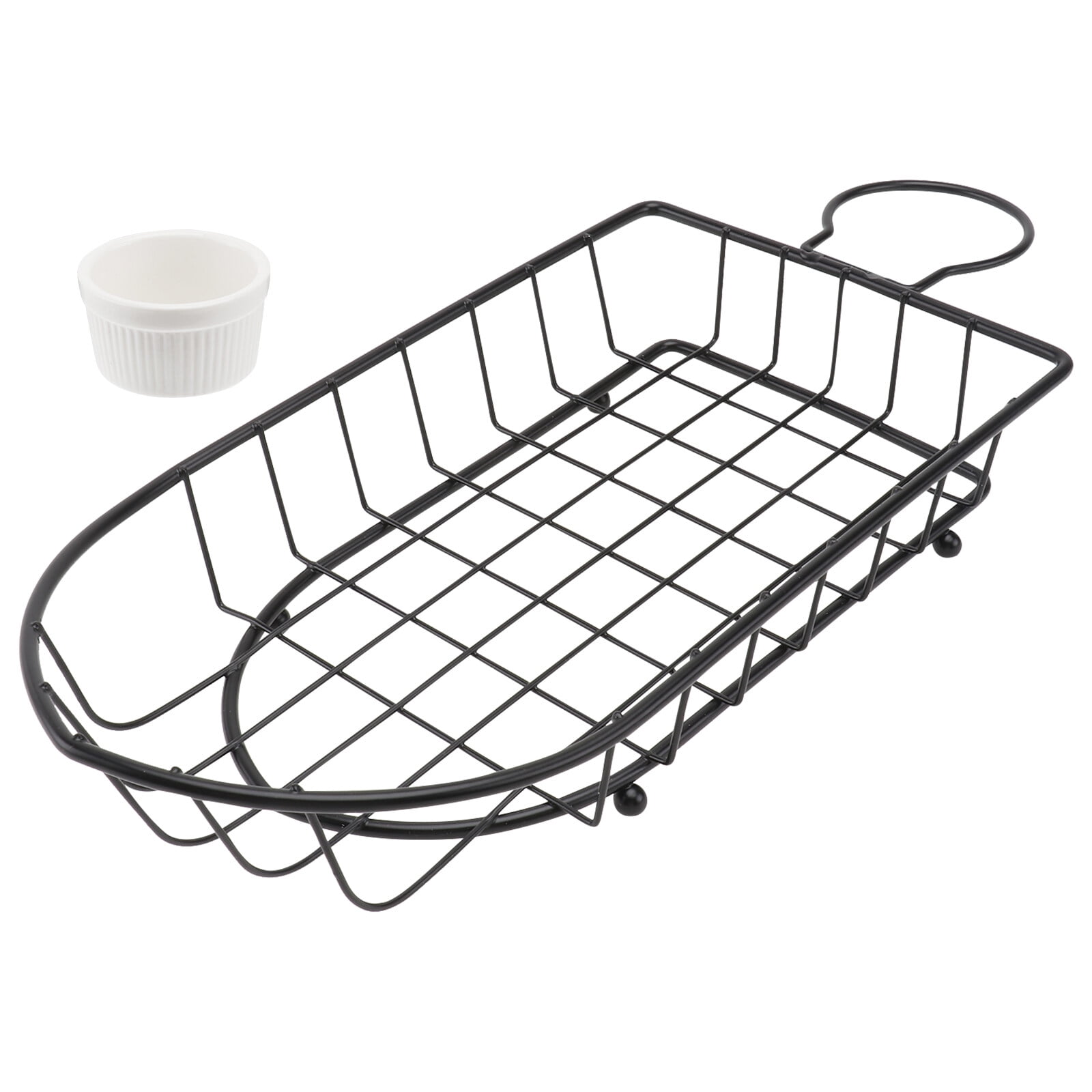 1 Set Boat Shaped French Fries Mesh Stand Snack Holder Serving Rack for ...