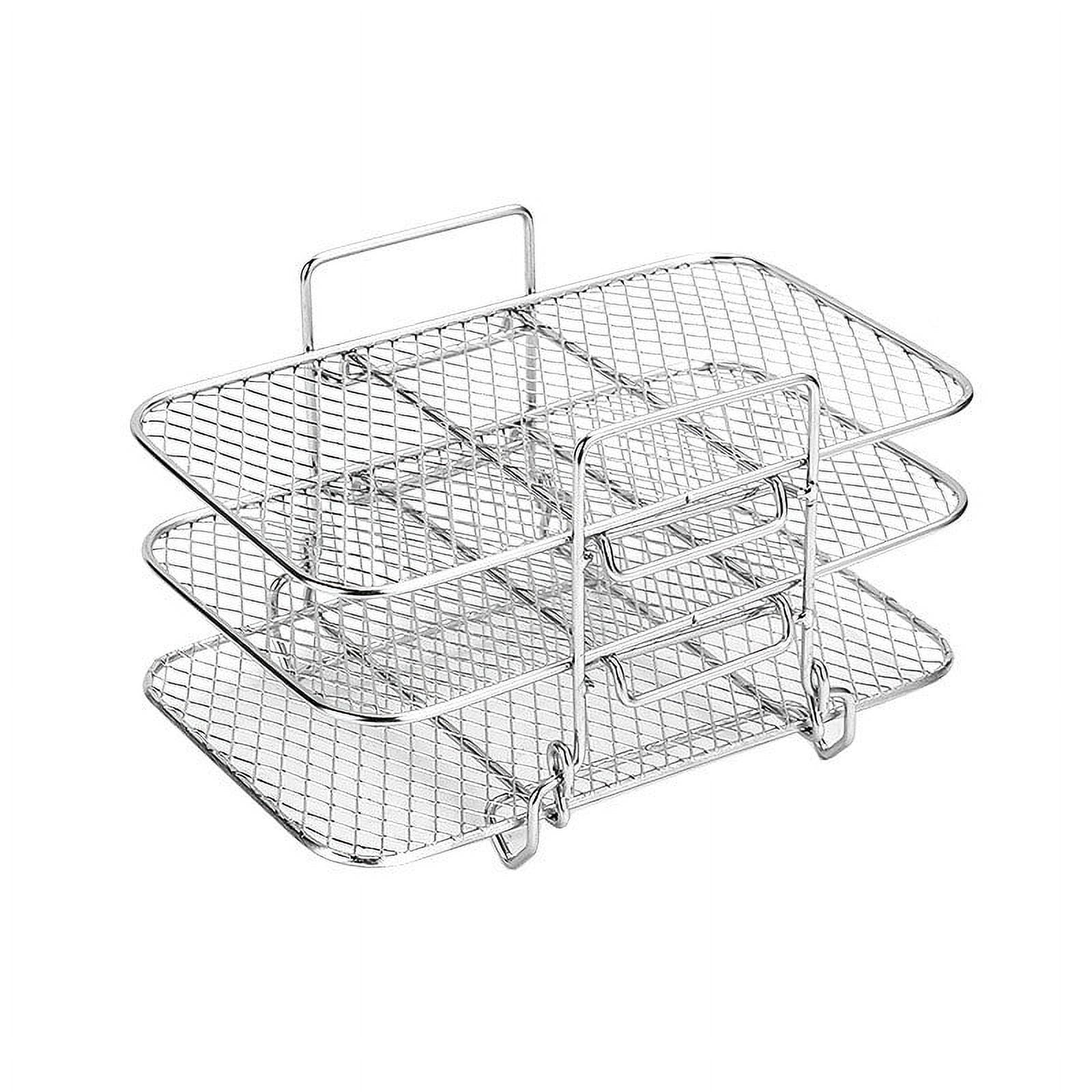 Air Fryer Rack 3 Layer Rack Electric Fryer Stainless Steel Cool Rack ...