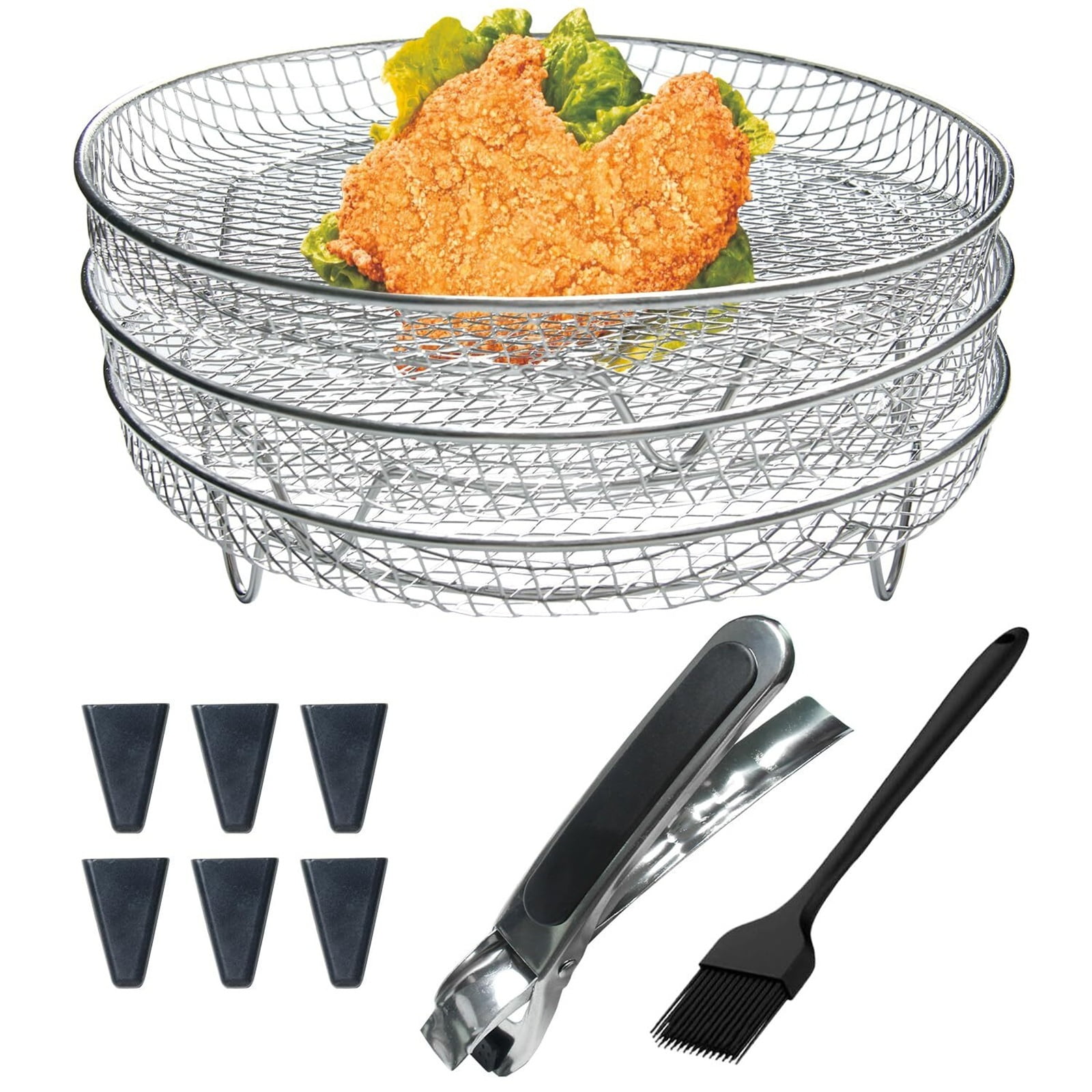 Air Fryer Racks Stainless Steel 11Pcs Air Fryer Universal Accessories ...