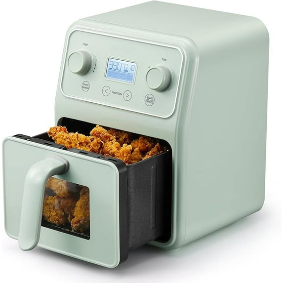 Air Fryer, Retro Countertop Airfryer Oven with Visible Window, Shake ...