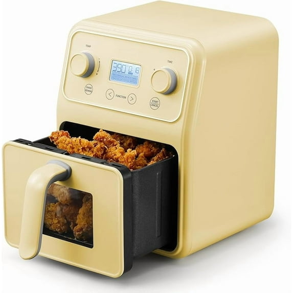 Air Fryer, Retro Countertop Airfryer Oven with Visible Window, Shake ...