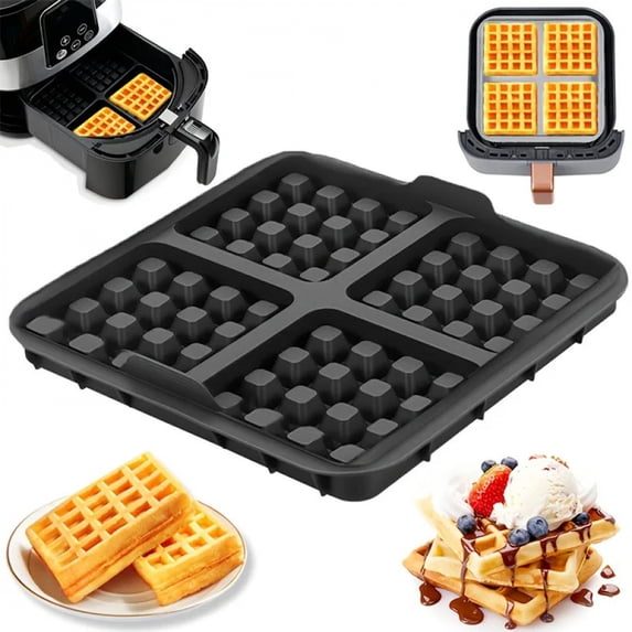 Air Fryer Silicone Biscuit Mold Set Square Waffle Model Non-stick ...
