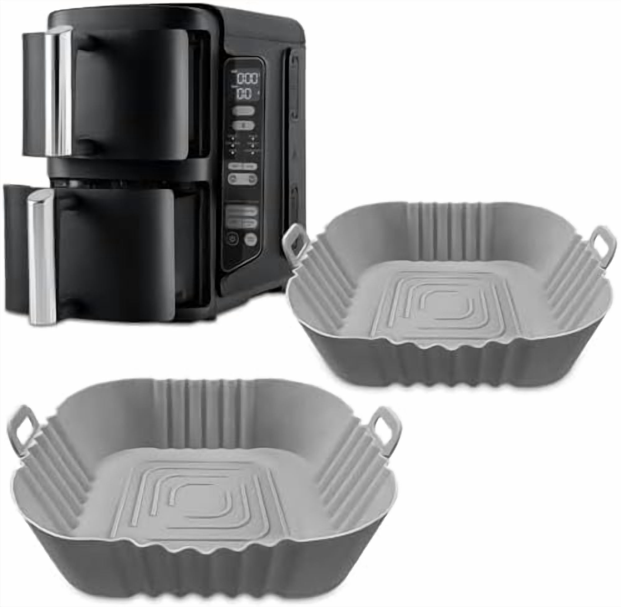 Air Fryer Silicone Liners for Ninja Double Stack 7.6L SL300UK and SL201 ...