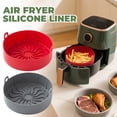 Air Fryer Silicone Liners Reusable Non-Stick Basket Inserts Food Grade ...