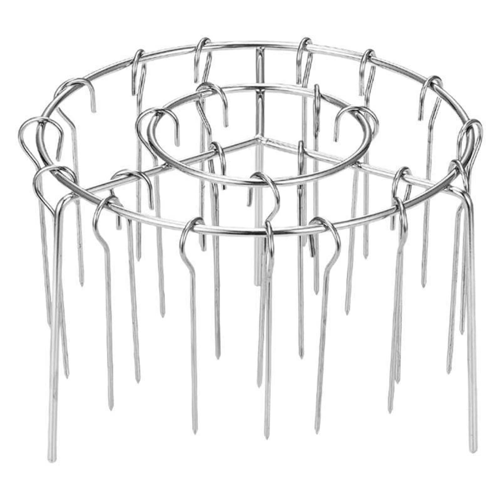 Air Fryer Skewer Rack BBQ Grill Rack Round Hanging and 48pcs Vertical ...