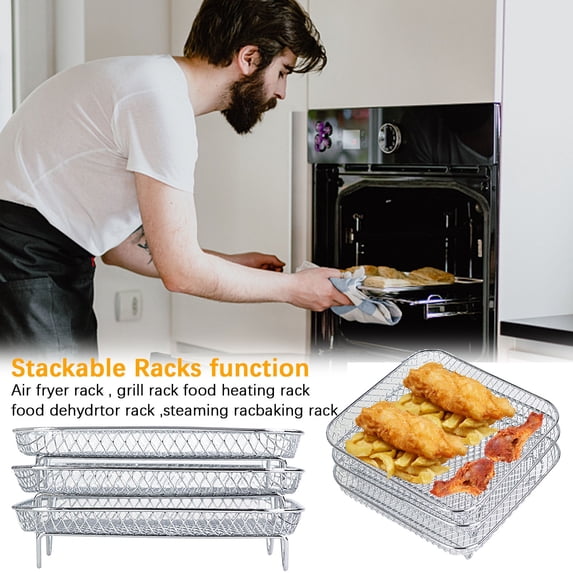 Air Fryer Toaster Oven Accessories - 304 Stainless Steel Fryer Basket ...