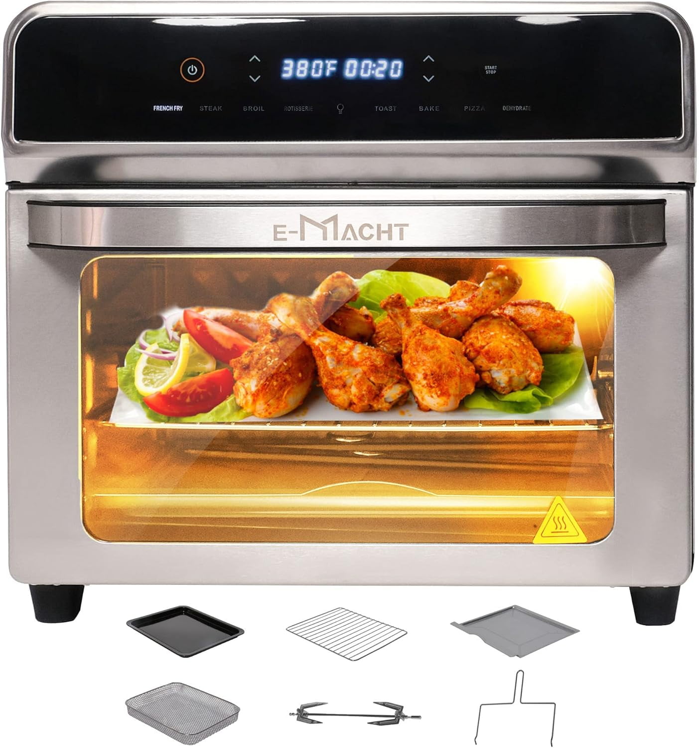 Air Fryer Toaster Oven Combo, 10-in-1 Convection Countertop Oven ...