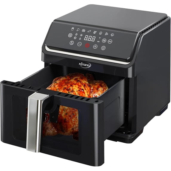 Air Fryer with Window Visible 8-in-1,8.7-Qt Large space,85% Less Oil ...