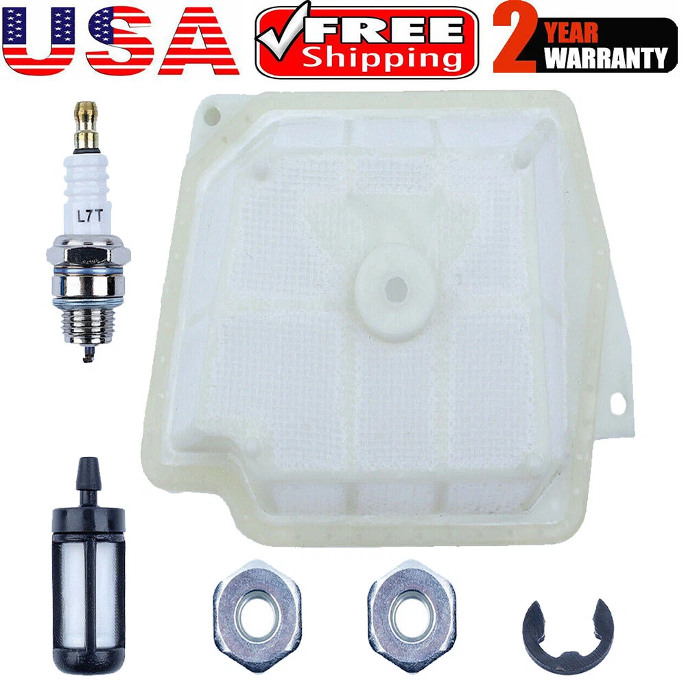 Air Fuel Filter Bar Nut Spark Plug Kit Fit Stihl Ms341 Ms361 Ms 341 361 ...