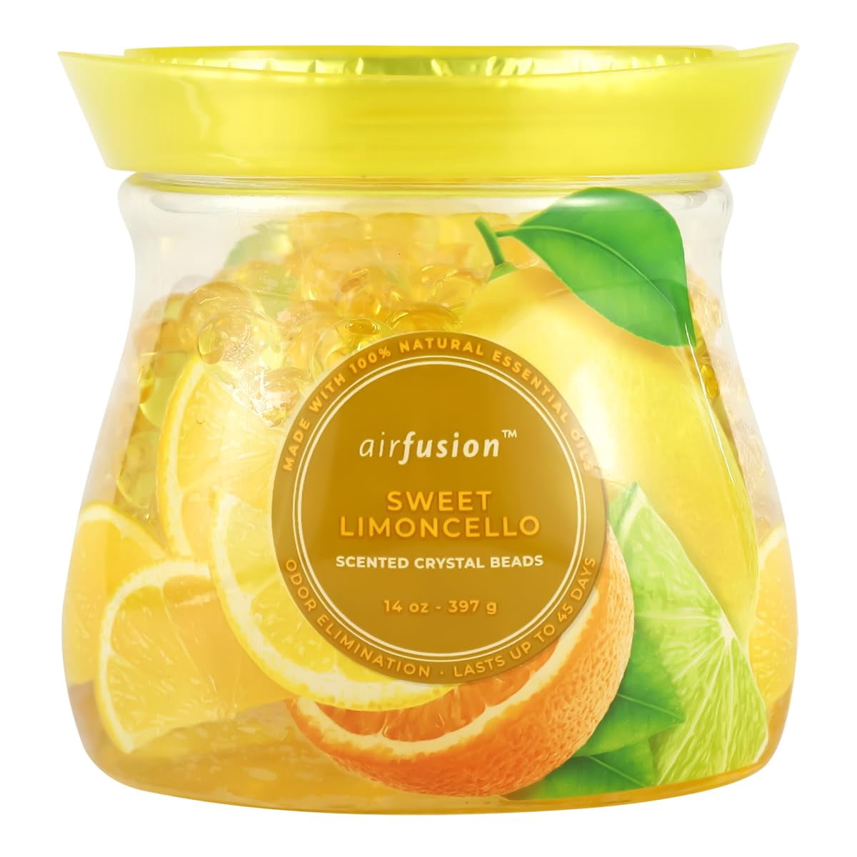 Air Fusion Odor Eliminator Gel Beads Sweet Limoncello Scent, 14oz Long ...