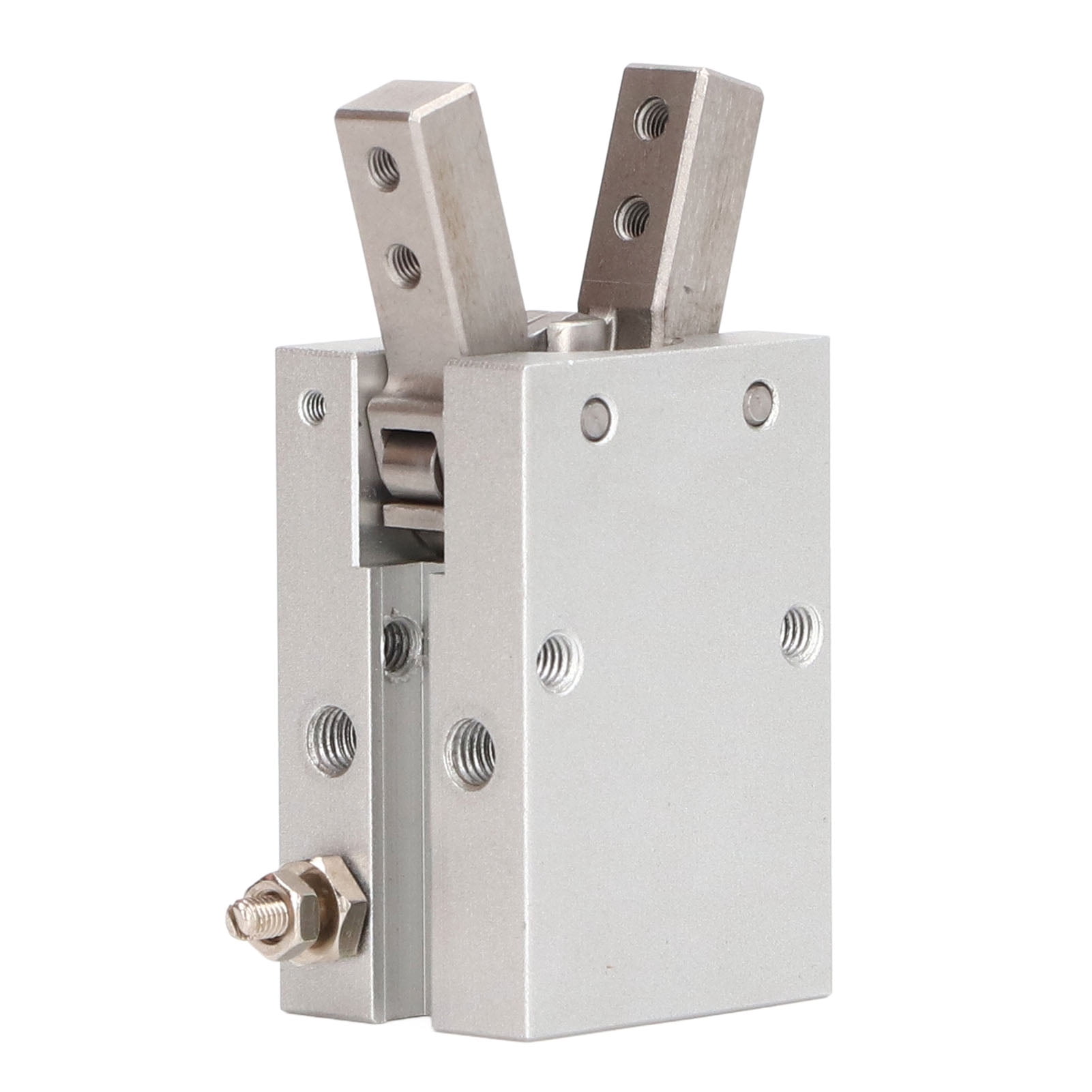 Air Gripper Pneumatic Cylinder Angular Style Aluminium Clamps Single ...