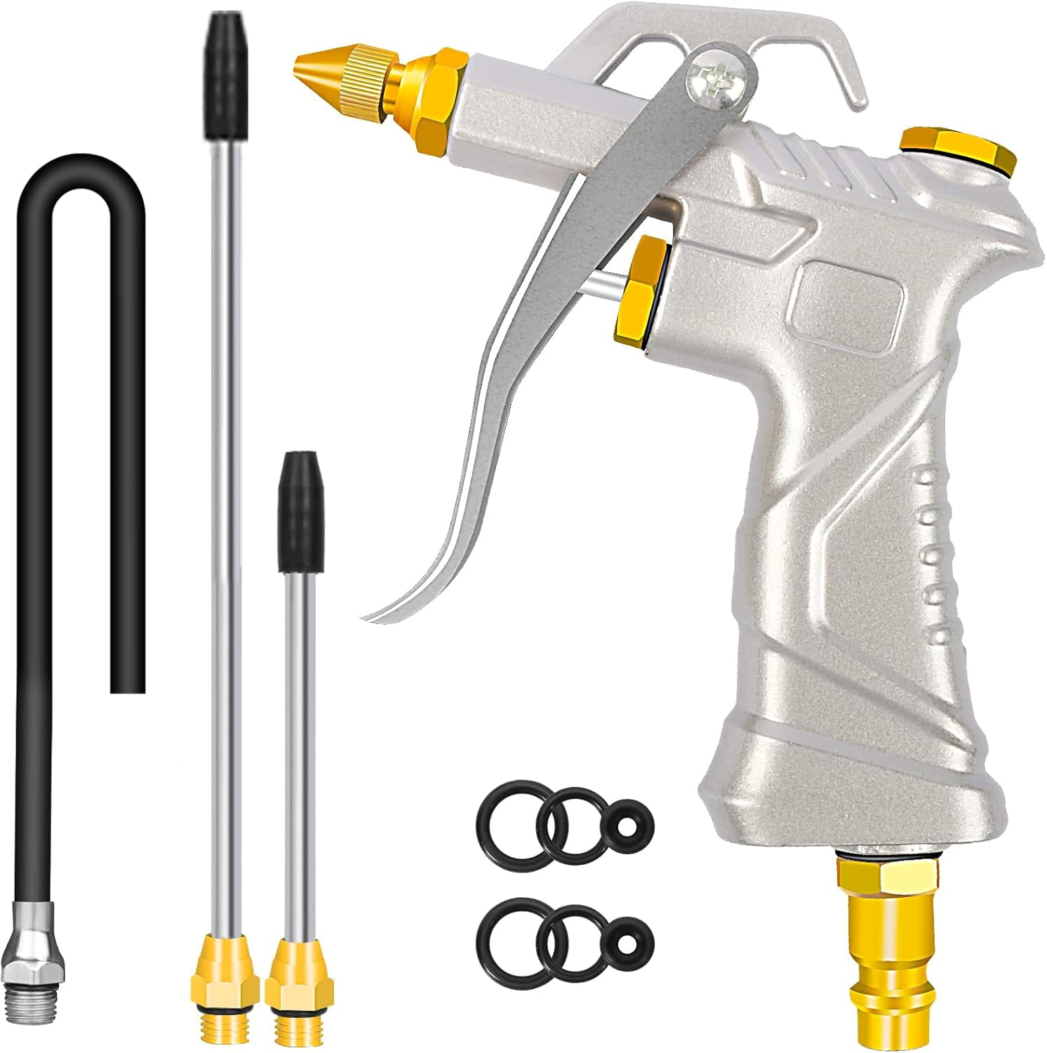 Air Gun for Compressor, Air Blow Gun with Brass Adjustable Aire Nozzle ...