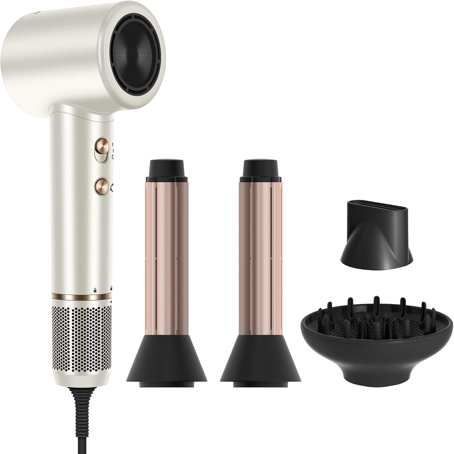 Air- Hair Dryer with Diffuser, -LED Display & 110, 000 RPM High Speed ...