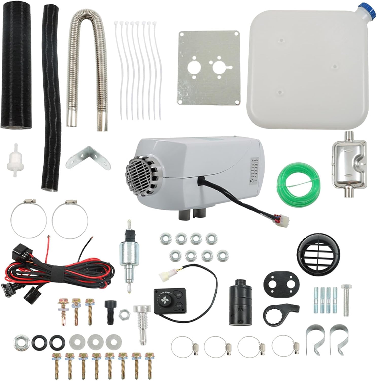 Air Heater 12V 5000W 5KW 2 Duct with Knob Switch Replacement for RV Car ...