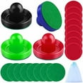 Air Hockey Accessories - Pushers, Pucks & Paddles (4 Pushers, 8 Red ...