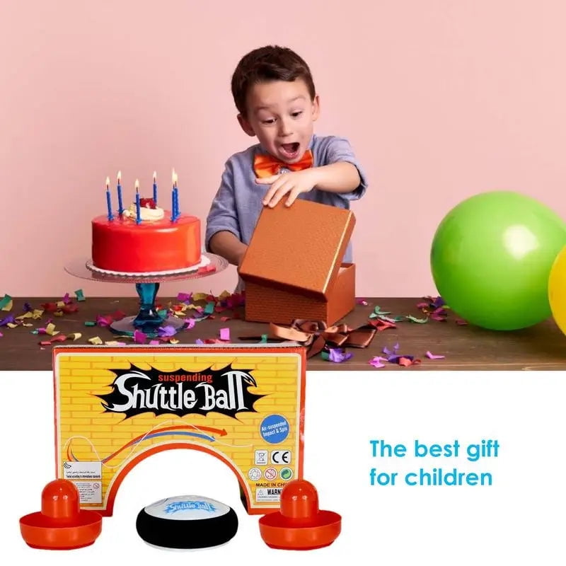 Air Hockey Hover Puck Mini Electric Floating Hockey with 2 Red Air ...