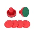 Air Hockey Paddle & 4 Pucks Set, Durabled Plastics Table Hockey Pusher ...