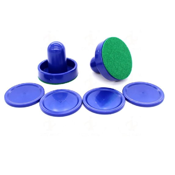 Air Hockey Paddle & 4 Pucks Set, Durabled Plastics Table Hockey Pusher ...