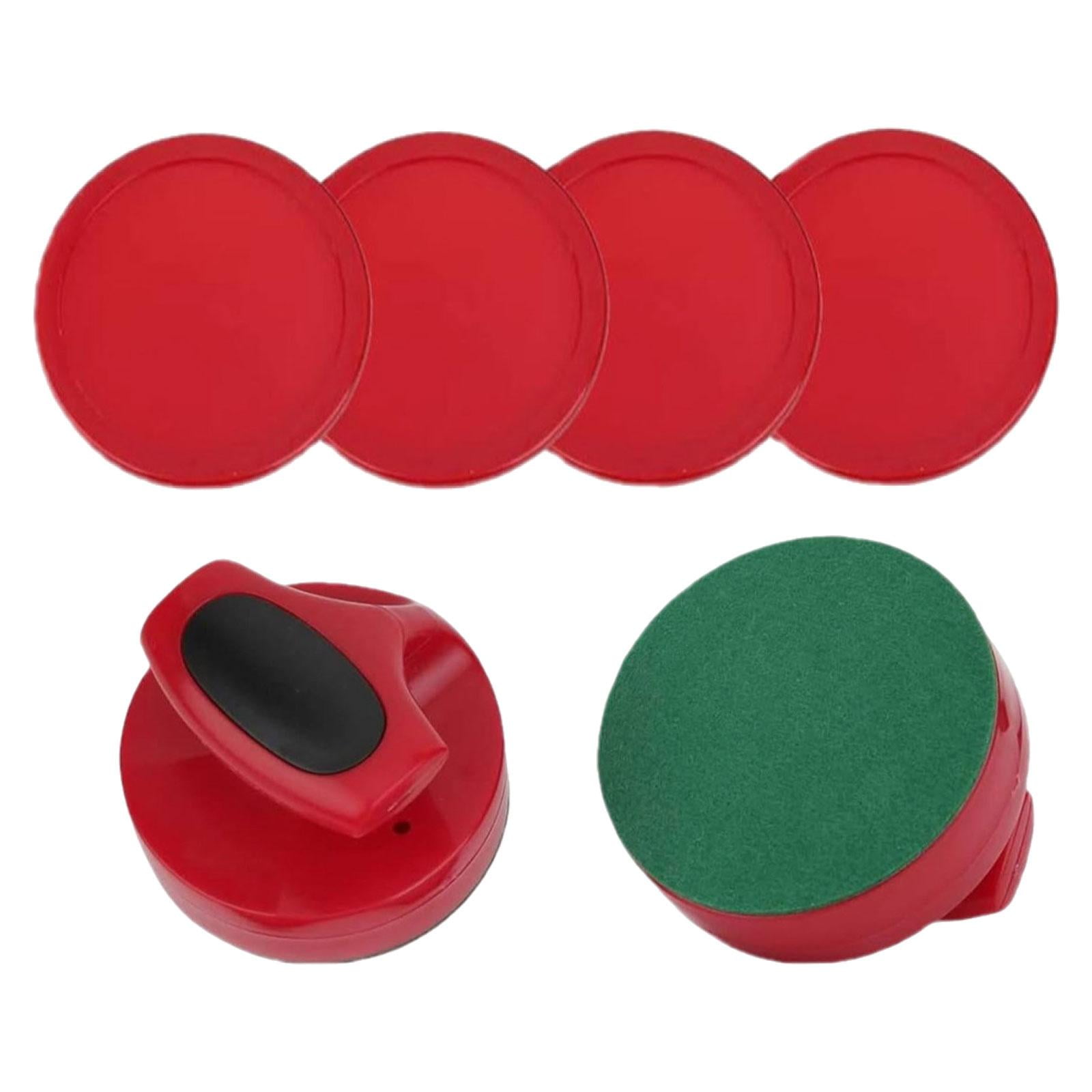 Air Hockey Pushers and Pucks 9.4cm Pucks Strikers Nonslip Equipment ...