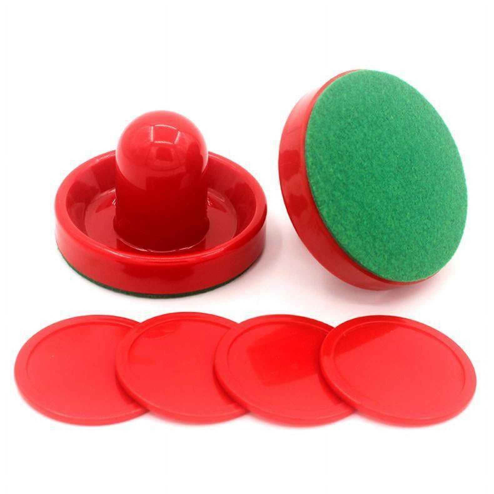 Air Hockey Pushers and Red Air Hockey Pucks Great Goal Handles Paddles ...