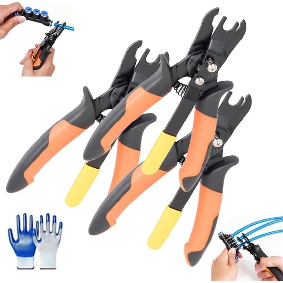 Air Hose Connector Removal Tool, Push To Connect Disconnect Tong Tool ...