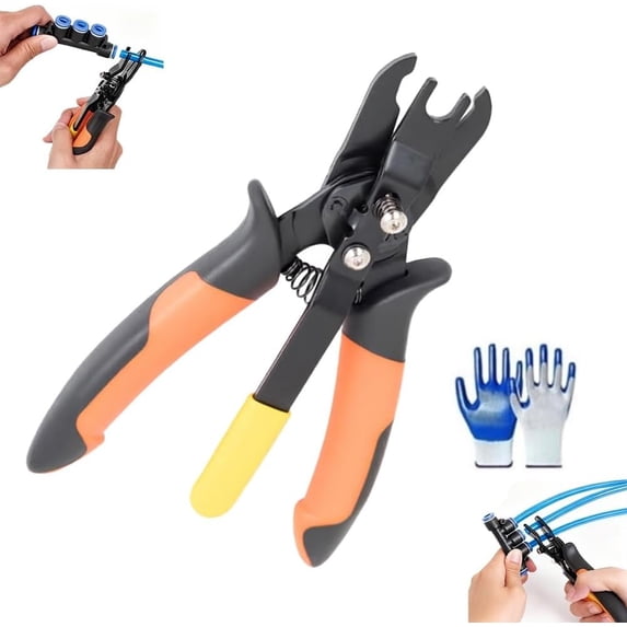 Air Hose Connector Removal Tool, Push To Connect Disconnect Tong Tool ...