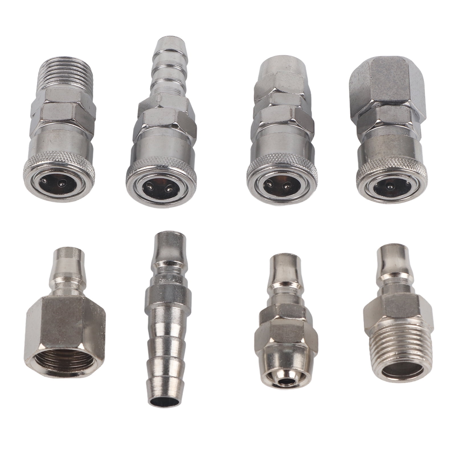 Air Hose Fittings, 8PCS BSP 1/2" Pneumatic Air Compressor Hose Quick ...