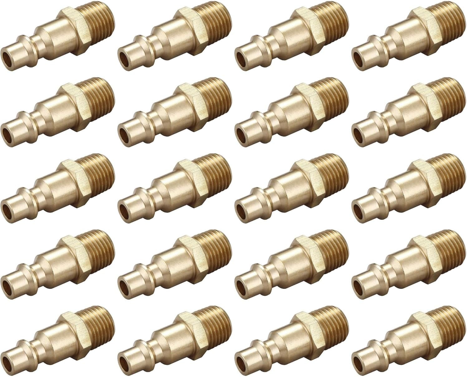 Air Hose Fittings And Quick Connect Air Fittings, 1/4 Inch NPT Brass ...