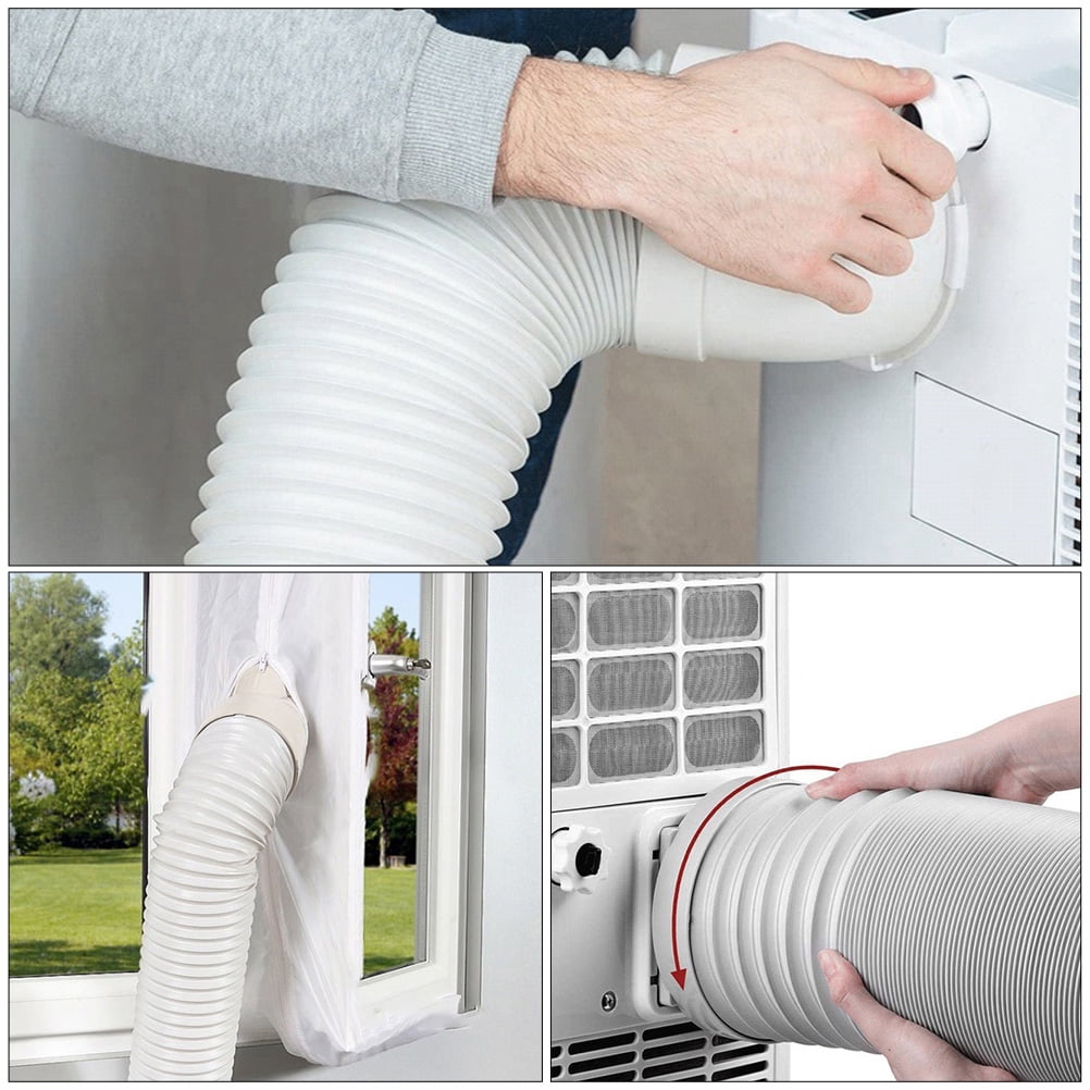 NUOLUX Mobile Air Conditioner Exhaust Hose, White, Polypropylene ...