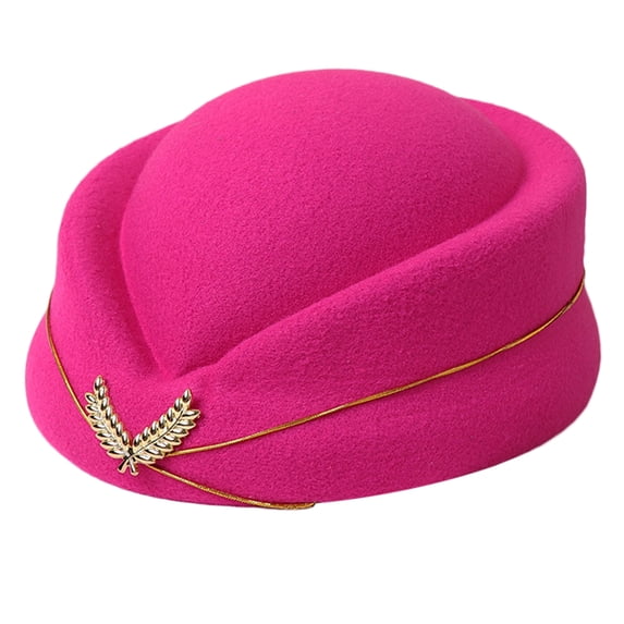 Air Hostesses Hat Stewardess Hat Beret Hat Women Formal Uniform Caps ...