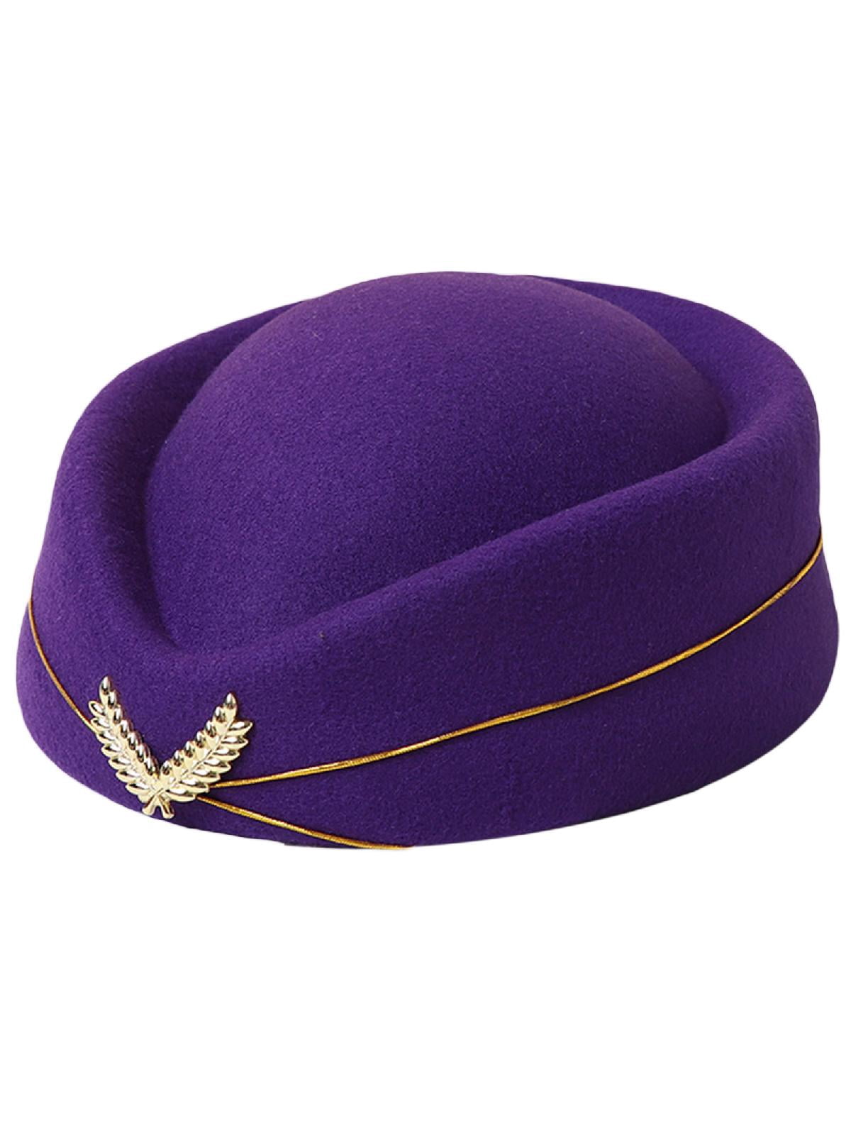 Air Hostesses Hat Stewardess Hat Beret Hat Women Formal Uniform Caps ...