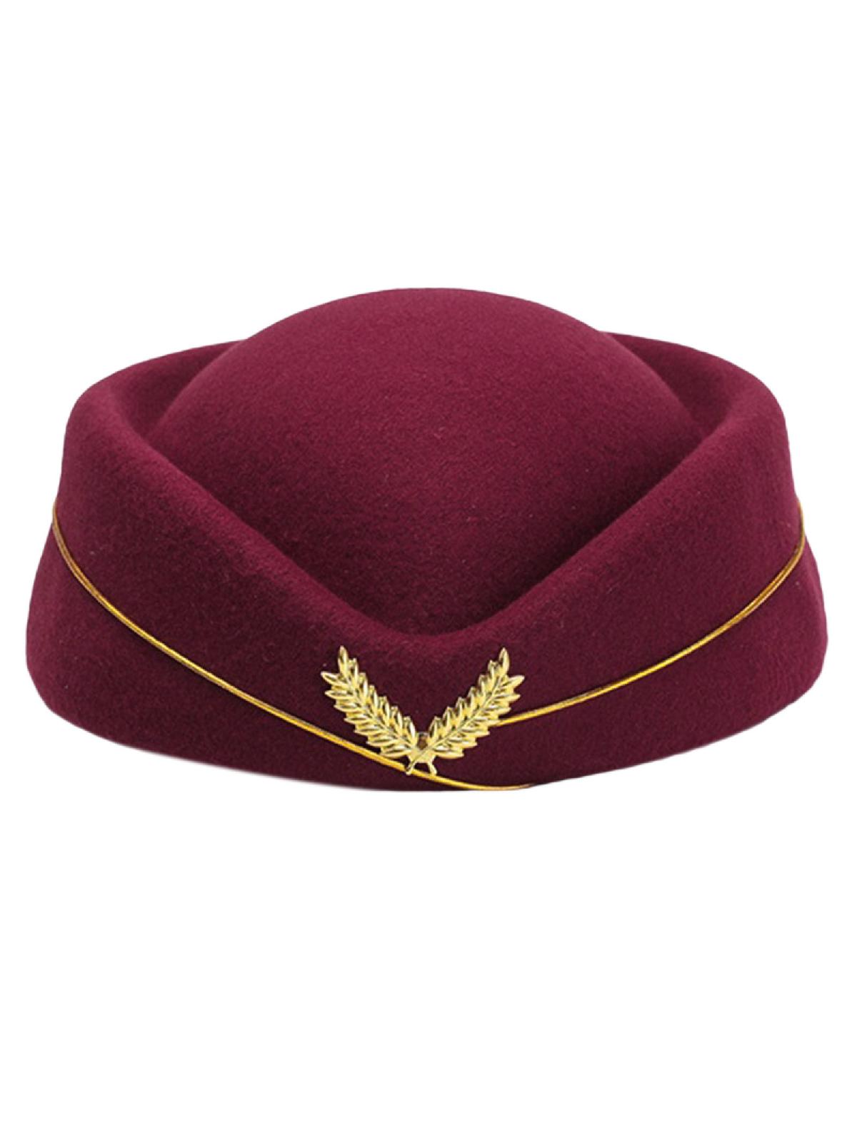 Air Hostesses Hat Stewardess Hat Beret Hat Women Formal Uniform Caps ...
