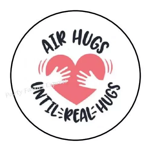 Air Hugs Until Real Hugs Sticker Party Favors Sticker Envelope Seals ...