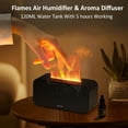Air Humidifier Aroma Essential Oil Diffuser Mini Flame Home Humidifier ...