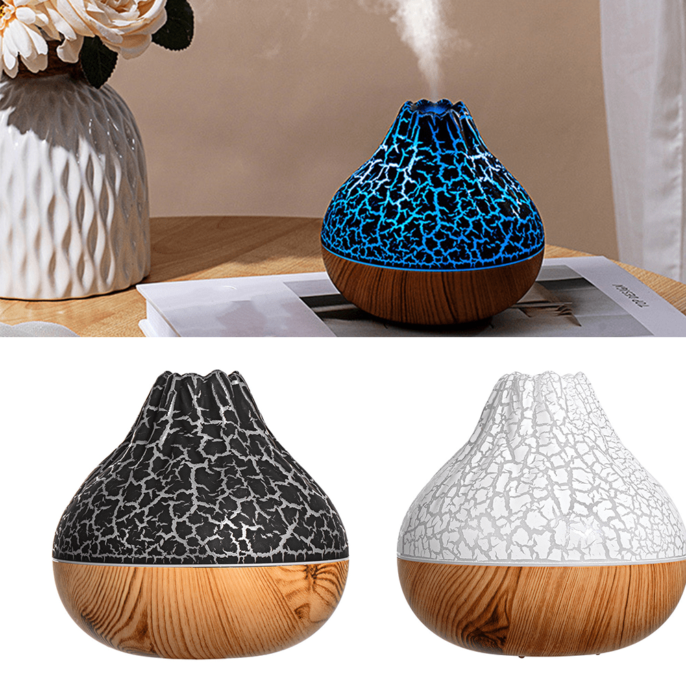 Air Humidifier for Bedroom, Essential Oil Diffuser with Imitation Flame ...