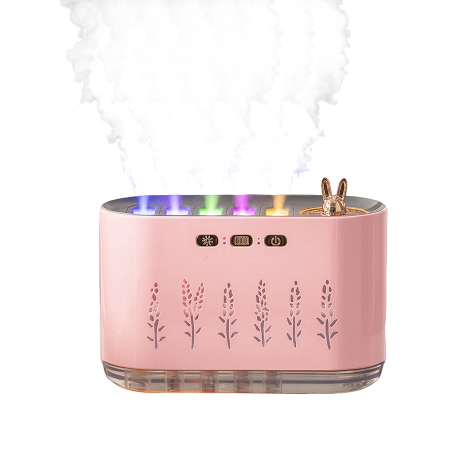 Air Humidifier with Music Sync RGB Lights Large Water Tank USB-Powered ...
