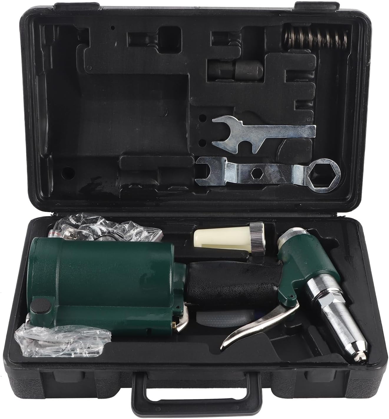 Air Hydraulic Rivet Gun Pneumatic Riveter Kit Set 2.4-4.8mm Easy ...