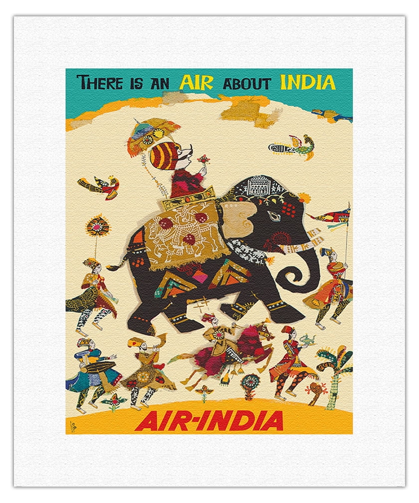 Air India - There is an Air about India - Maharajah in Howdah (Carriage ...