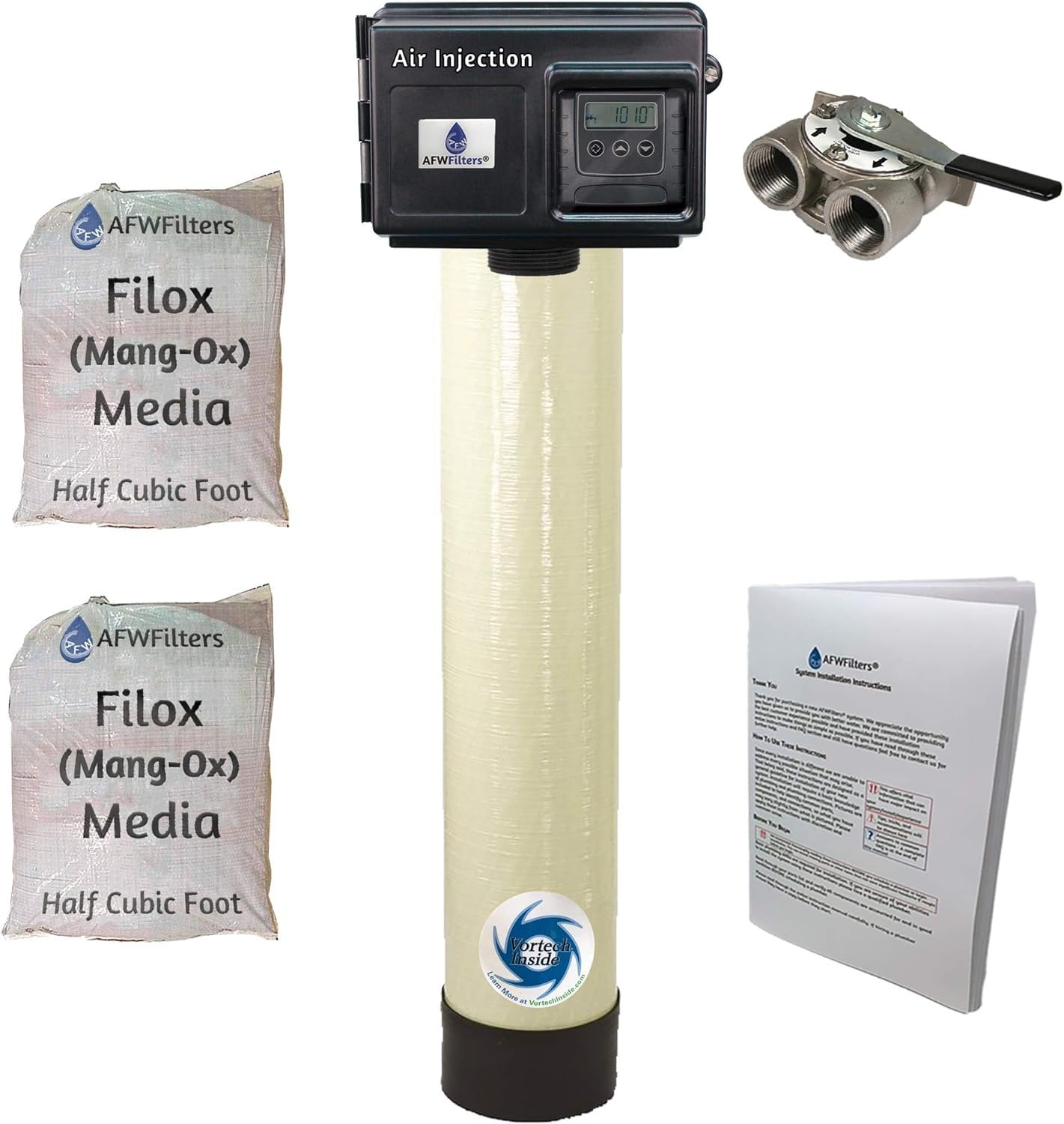 Air Injection Platinum 10 with Fleck 2510SXT Vortech Tank and 1" Bypass ...