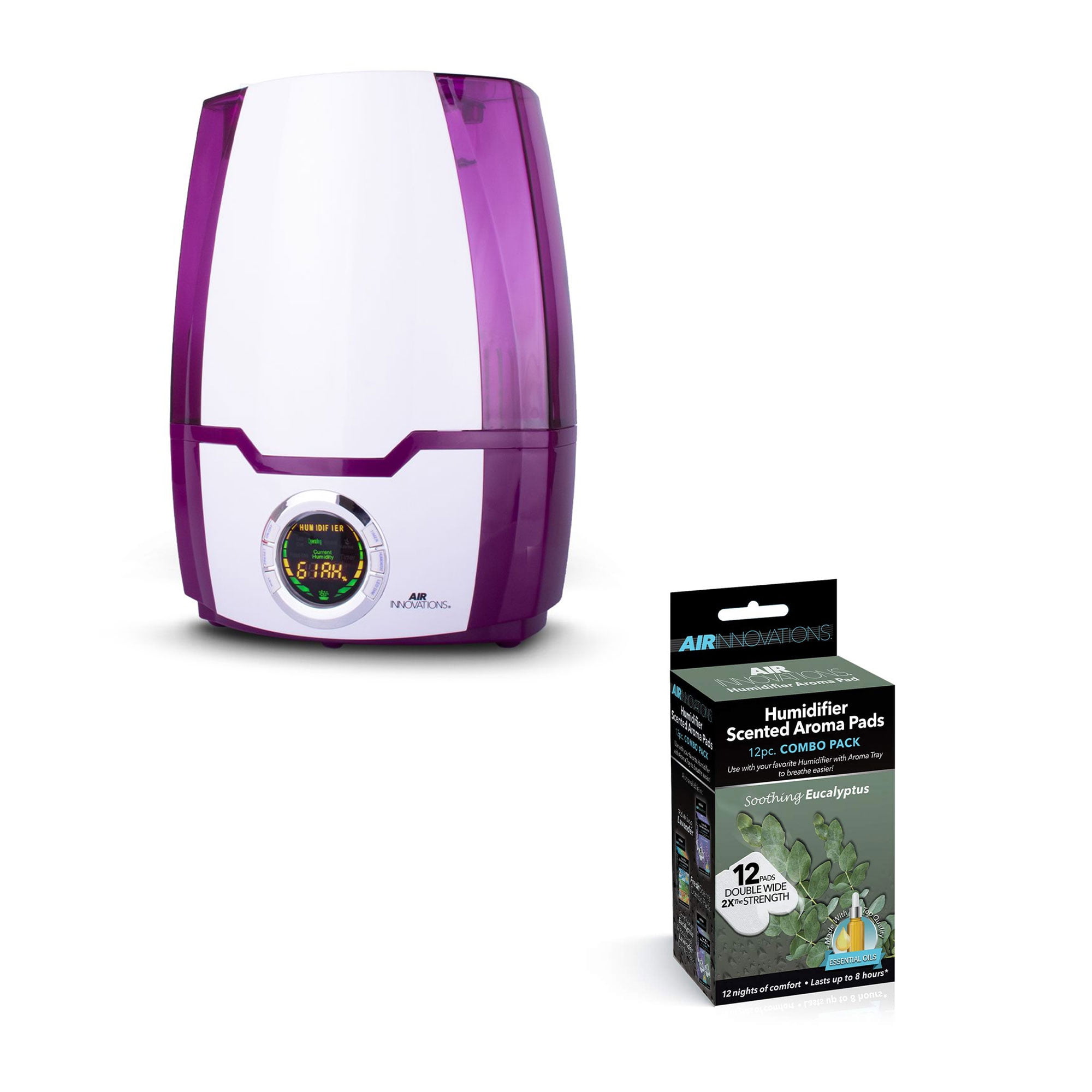 Air Innovations 3.7 Gallon Humidifier + Eucalyptus Refills - Walmart.com