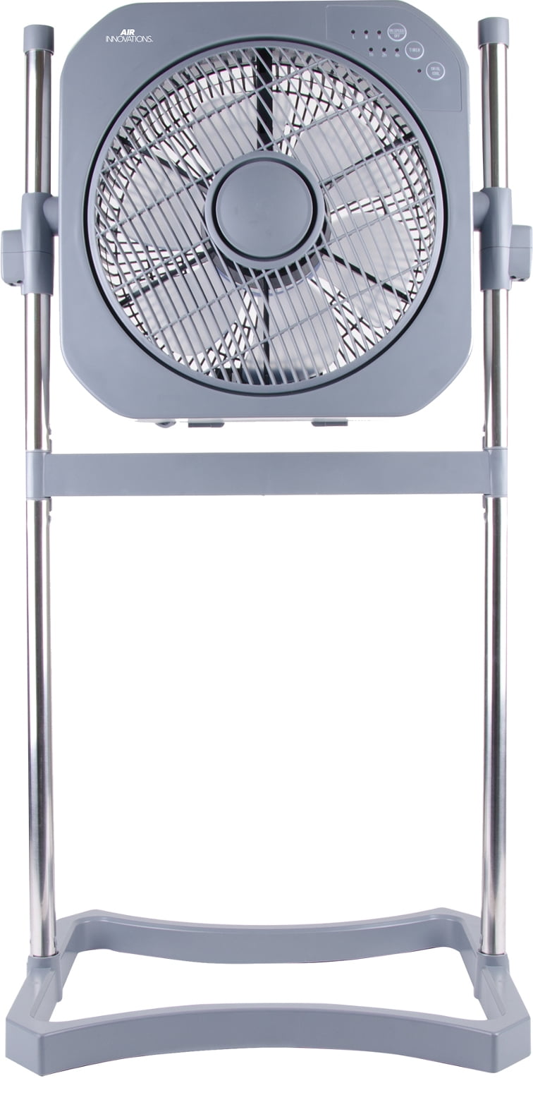 Air Innovations FAN08 12" Swirl Cool Box Fan with Cord Wrap (Platinum ...