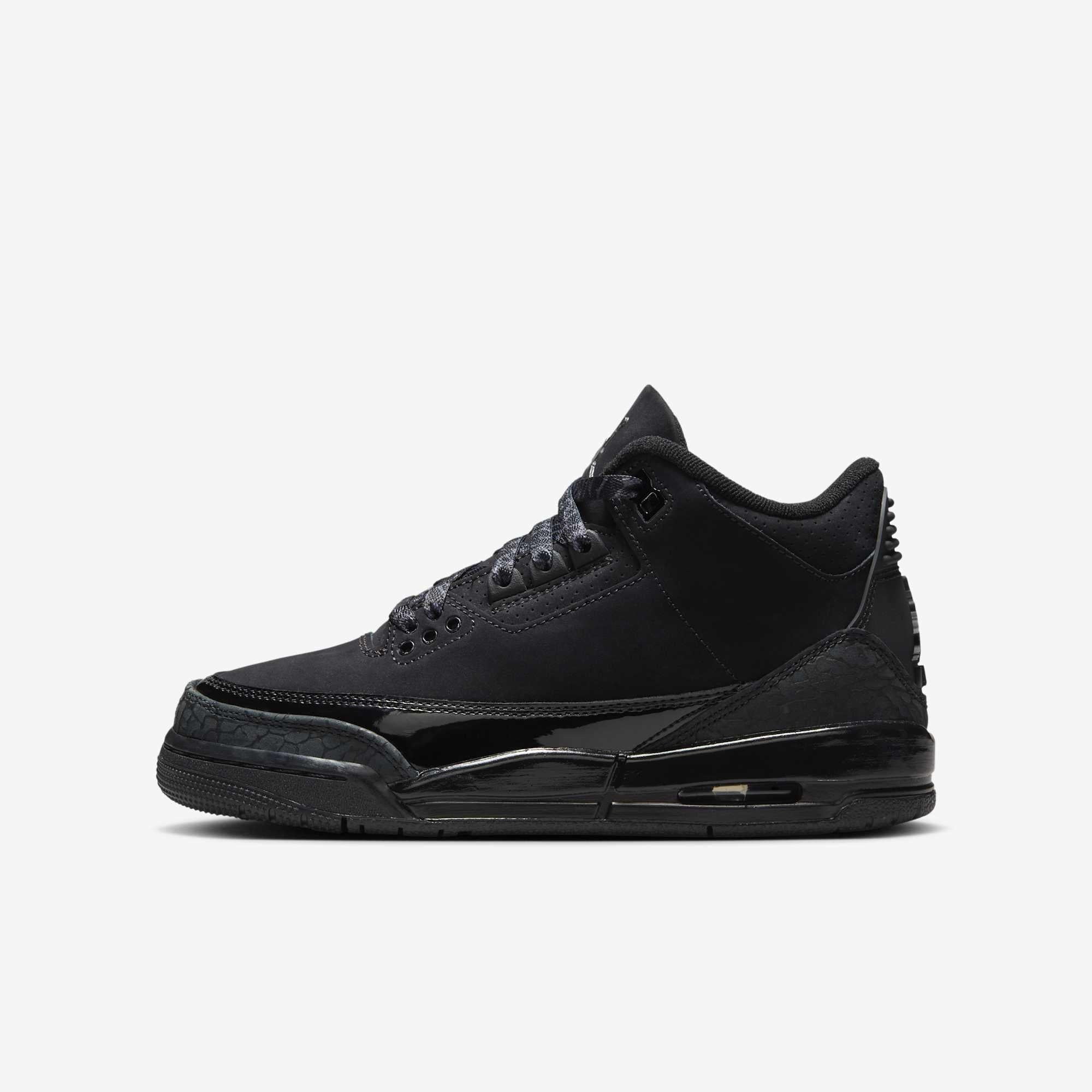 Air Jordan 3 Retro 'Black Cat' (2025) (GS) - Walmart.com