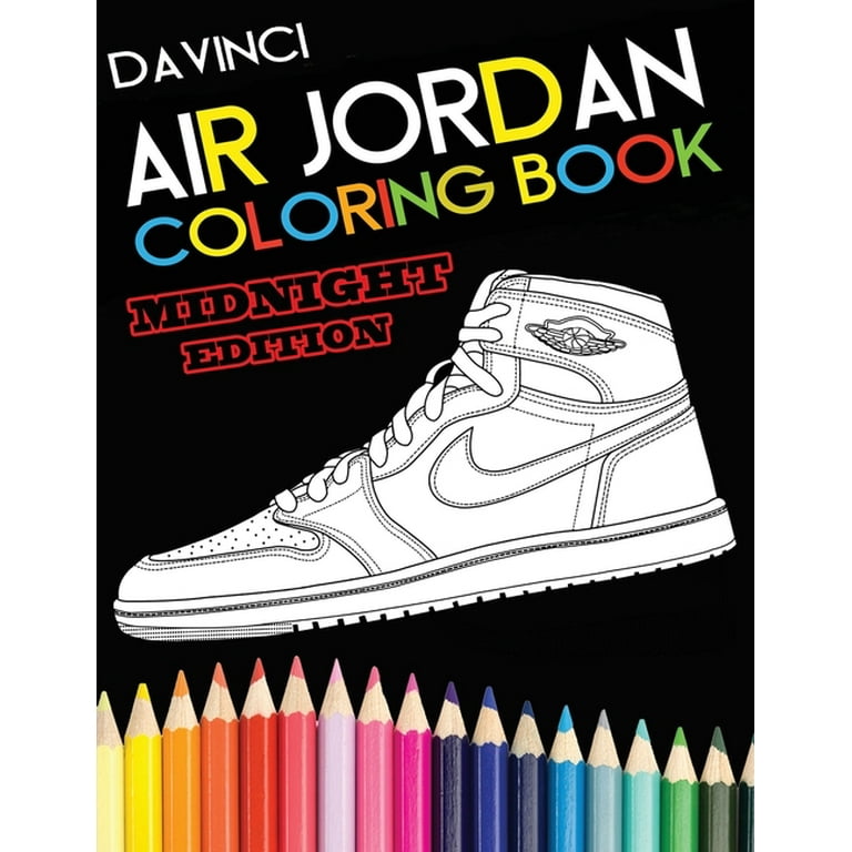 retro jordans coloring pages