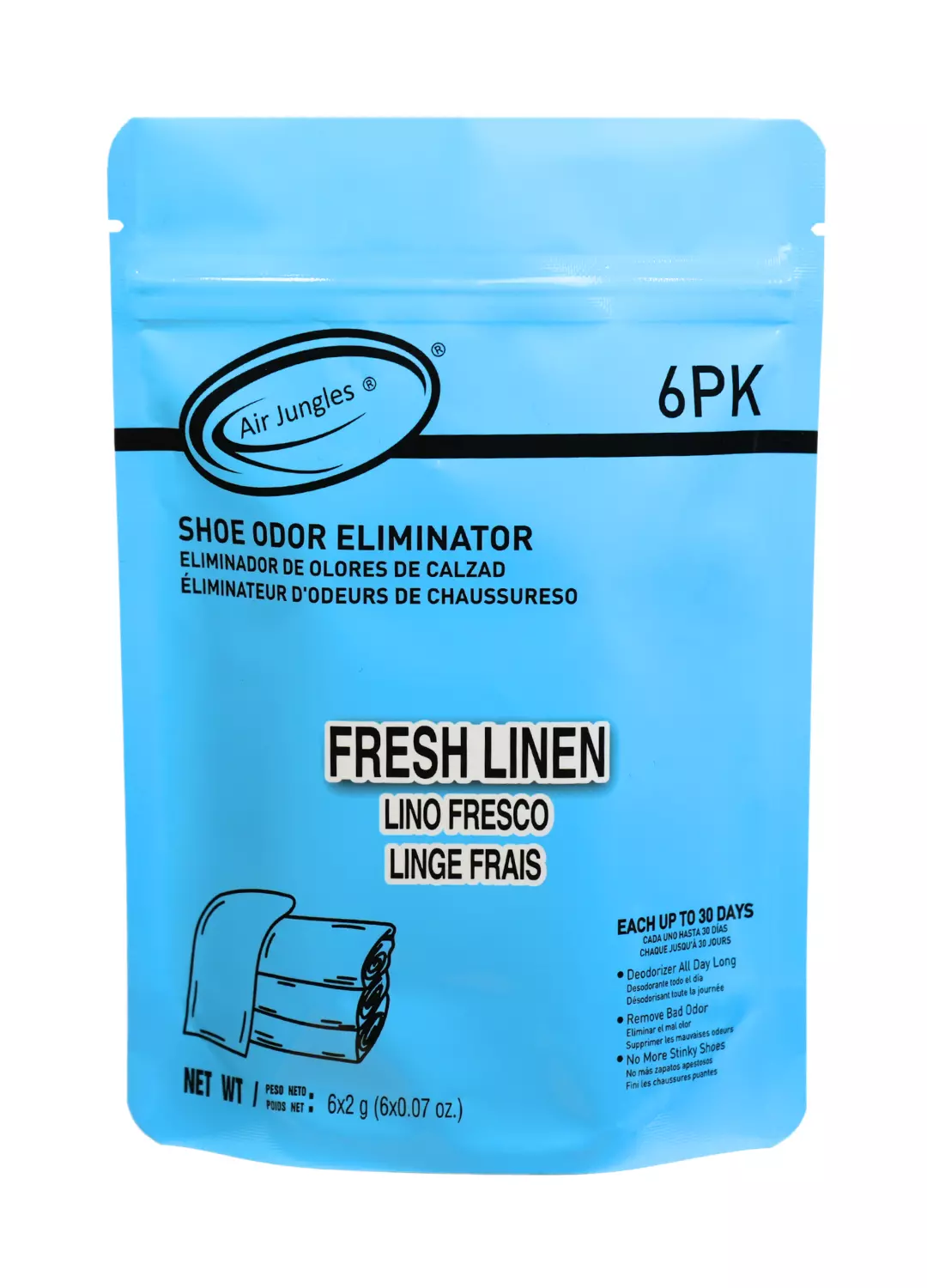 Air Jungles Shoe Odor Eliminator Balls, Fresh Linen Scent, 6 Count ...
