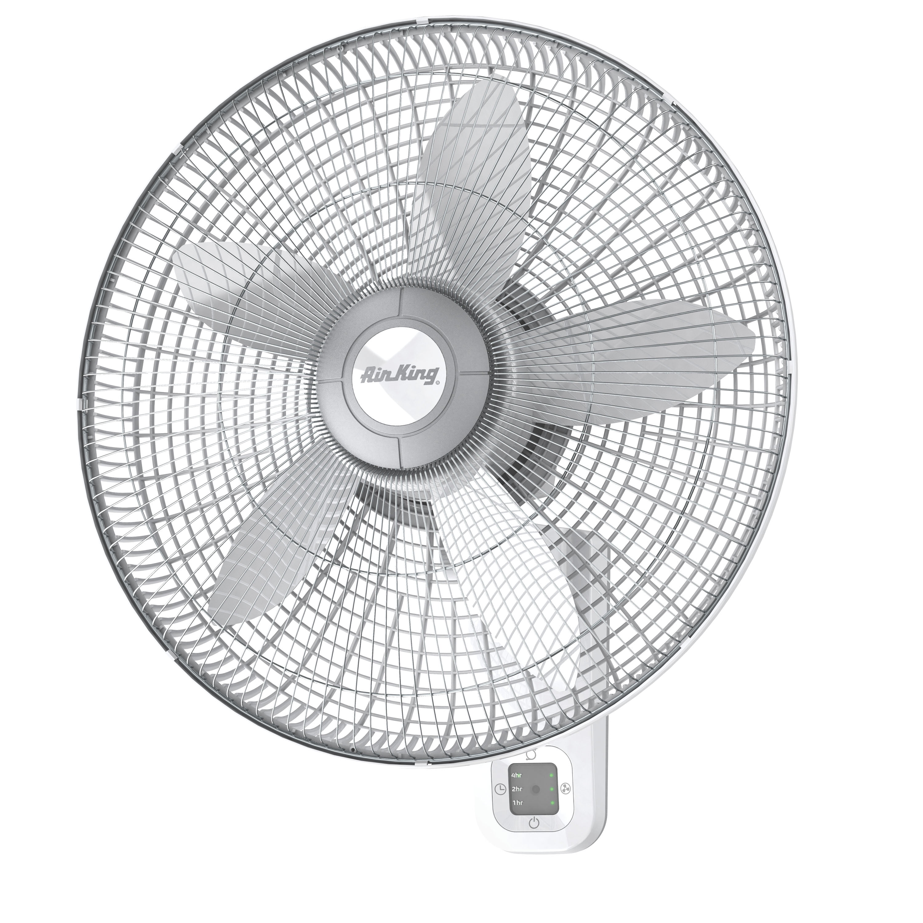 Air King 18" 3-Speed Oscillating Remote Controlled Wall Mount Fan ...